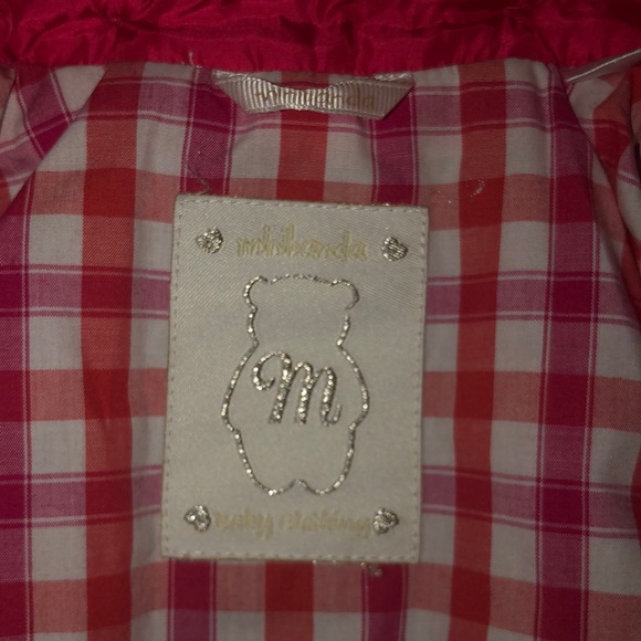 minibanda | Jackets & Coats | Minibanda Sarabanda Red Winter Puffer ...